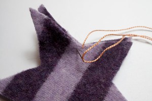 Upcycled Felt Star Ornaments with Blanket Stitch Tutorial | the crafty ...